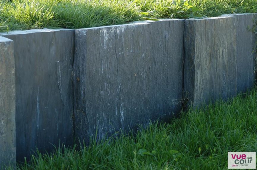 Dalle de schiste - Vue sur cour